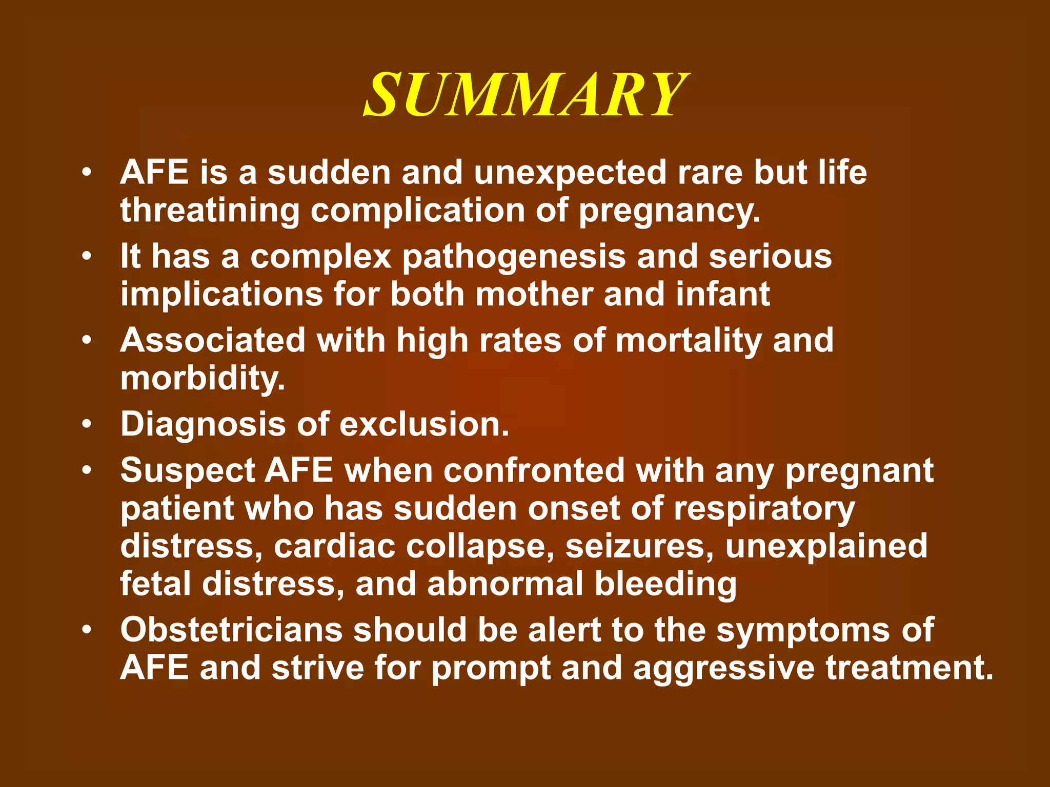 Amniotic fluid-embolism - Define, Sign, Symptoms, Etiology, Pathology ...