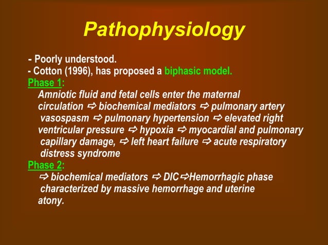 Amniotic fluid-embolism - Define, Sign, Symptoms, Etiology, Pathology ...