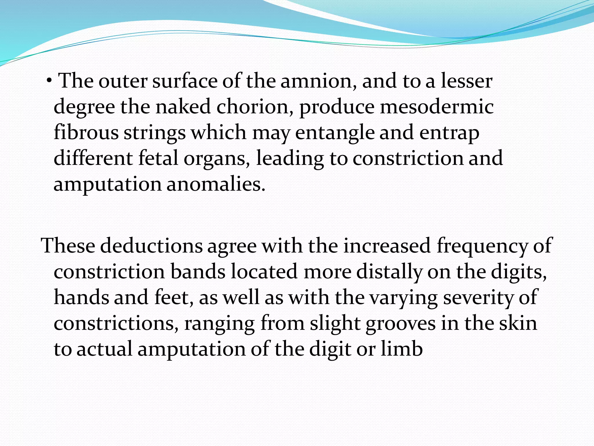Amniotic band syndrom epptx | PPTX