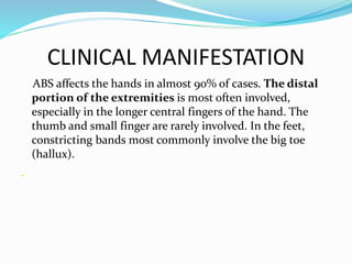 Amniotic band syndrom epptx | PPTX