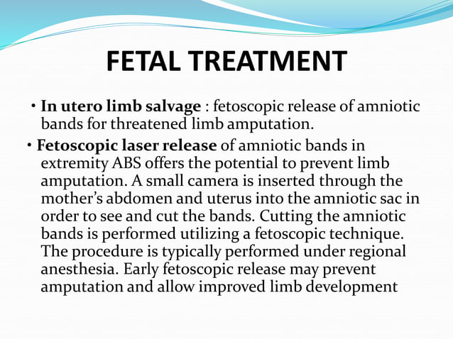 Amniotic band syndrom epptx | PPTX
