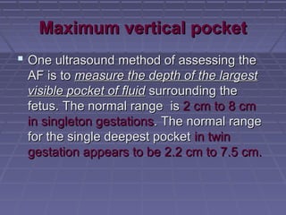 Amniotic fluid ultrasound | PPT