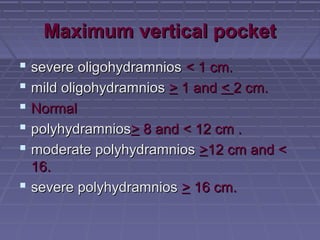 Amniotic fluid ultrasound | PPT