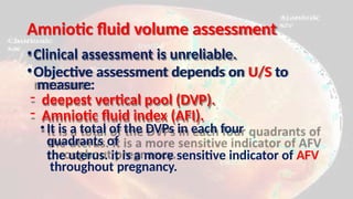 amniotic fluid presentation and its importance | PPT