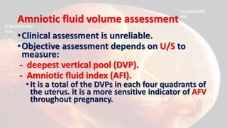 Amniotic fluid | PPTX