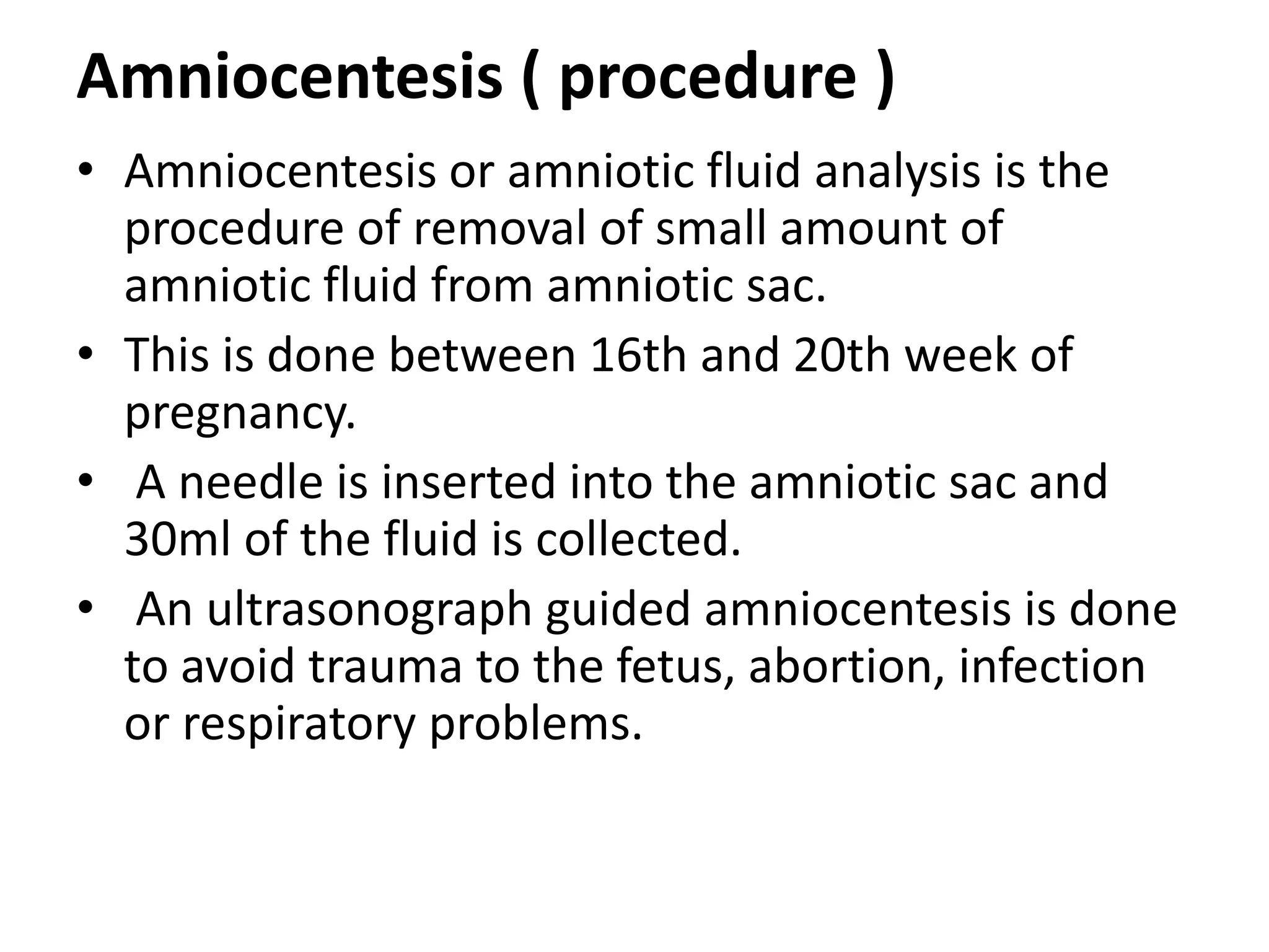 Amniotic fluid analysis (2) | PPTX
