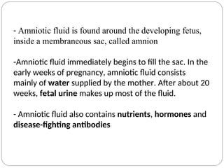 Amniotic fluid Bsc Amniotic fluid Bsc Amniotic fluid Bsc Amniotic fluid ...