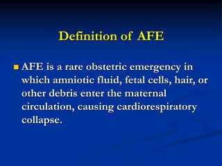 Amniotic Fluid Embolism Sept 2019.ppt