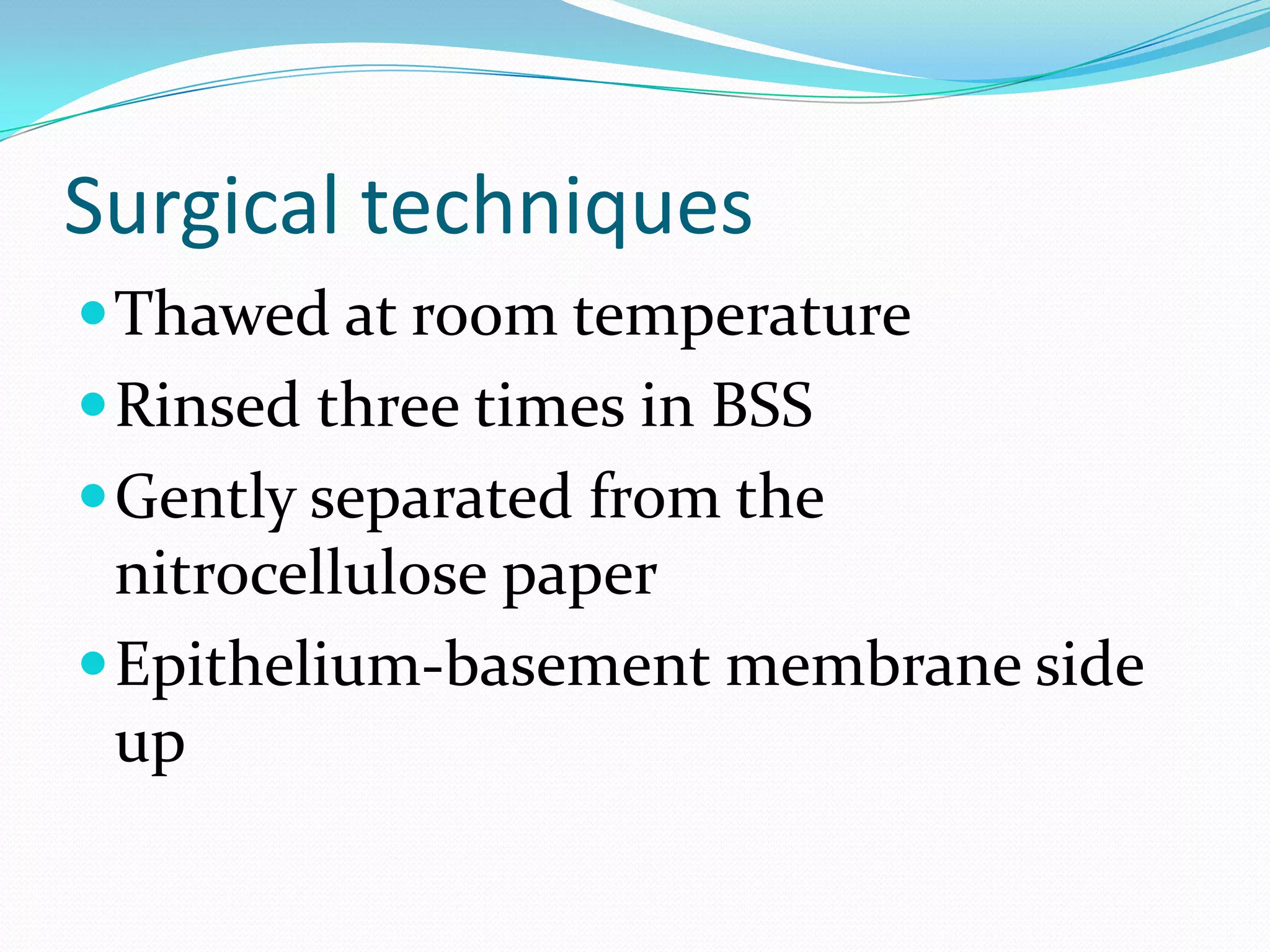 Amniotic Membrane Transplant | PPTX