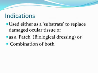 Amniotic Membrane Transplant | PPTX