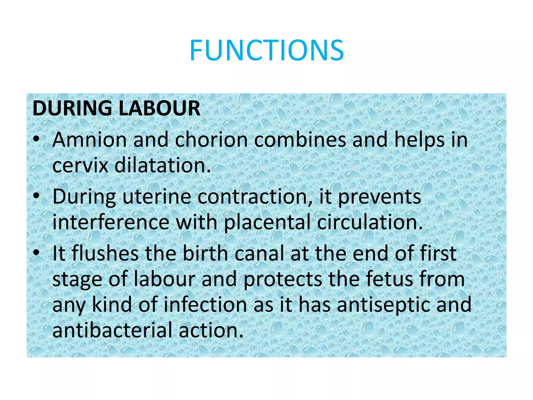 Amniotic sac and fluid | PPTX