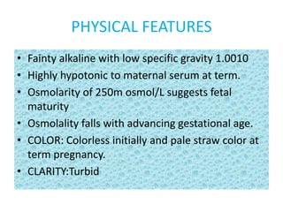 Amniotic sac and fluid | PPTX