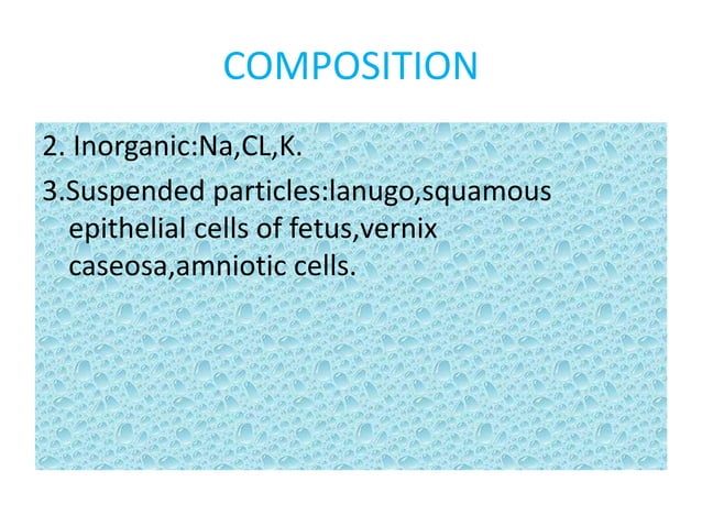 Amniotic sac and fluid | PPTX | Pregnancy | Reproductive Health