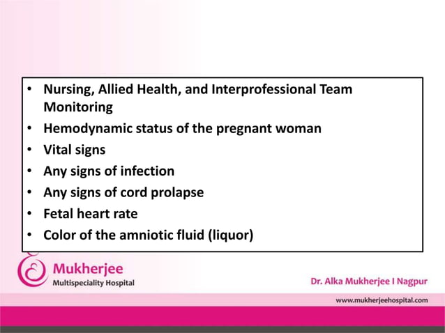 Amniotomy by dr alka mukherjee dr apurva mukherjee nagpur m.s. india ...