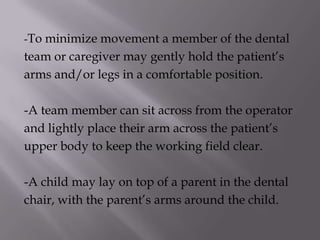 SPECIAL NEEDS FOR MANAGEMENT OF SPECIAL PATIENTS | PPTX