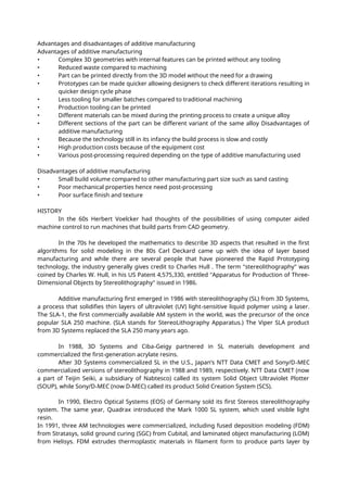 1Additive Manufacturing Unit I Notes for | DOCX