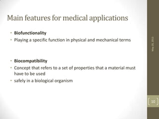 Biomaterials and its Applications | PPSX