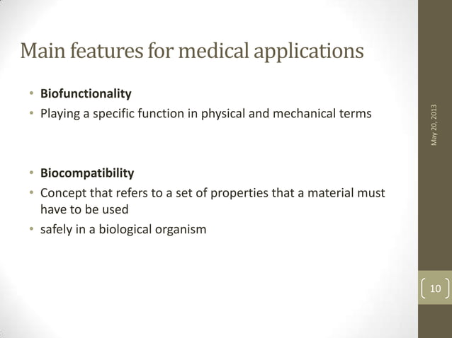 Biomaterials and its Applications | PPSX