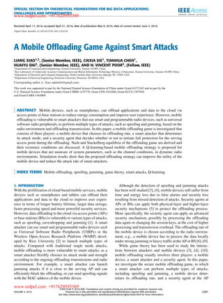A mobile offloading game against smart attacks | PDF | Strategy Video Games | Video Game Genres