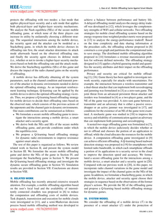 A mobile offloading game against smart attacks | PDF | Strategy Video ...
