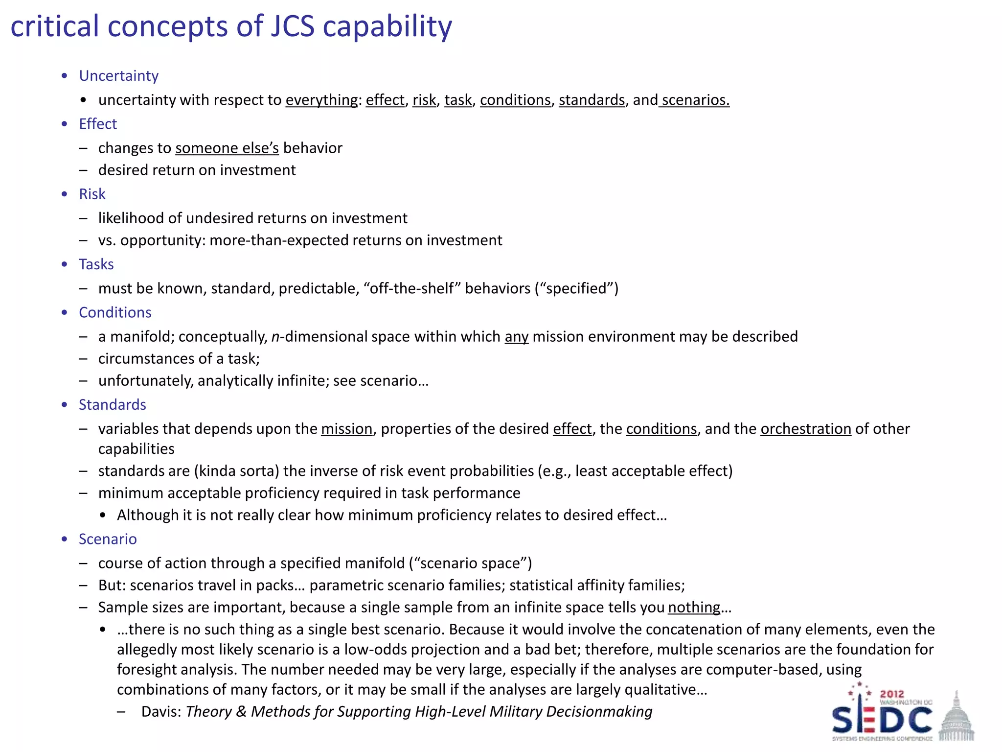 A Model-Based Approach to Joint Capabilities-vocabulary, semantics, and ...