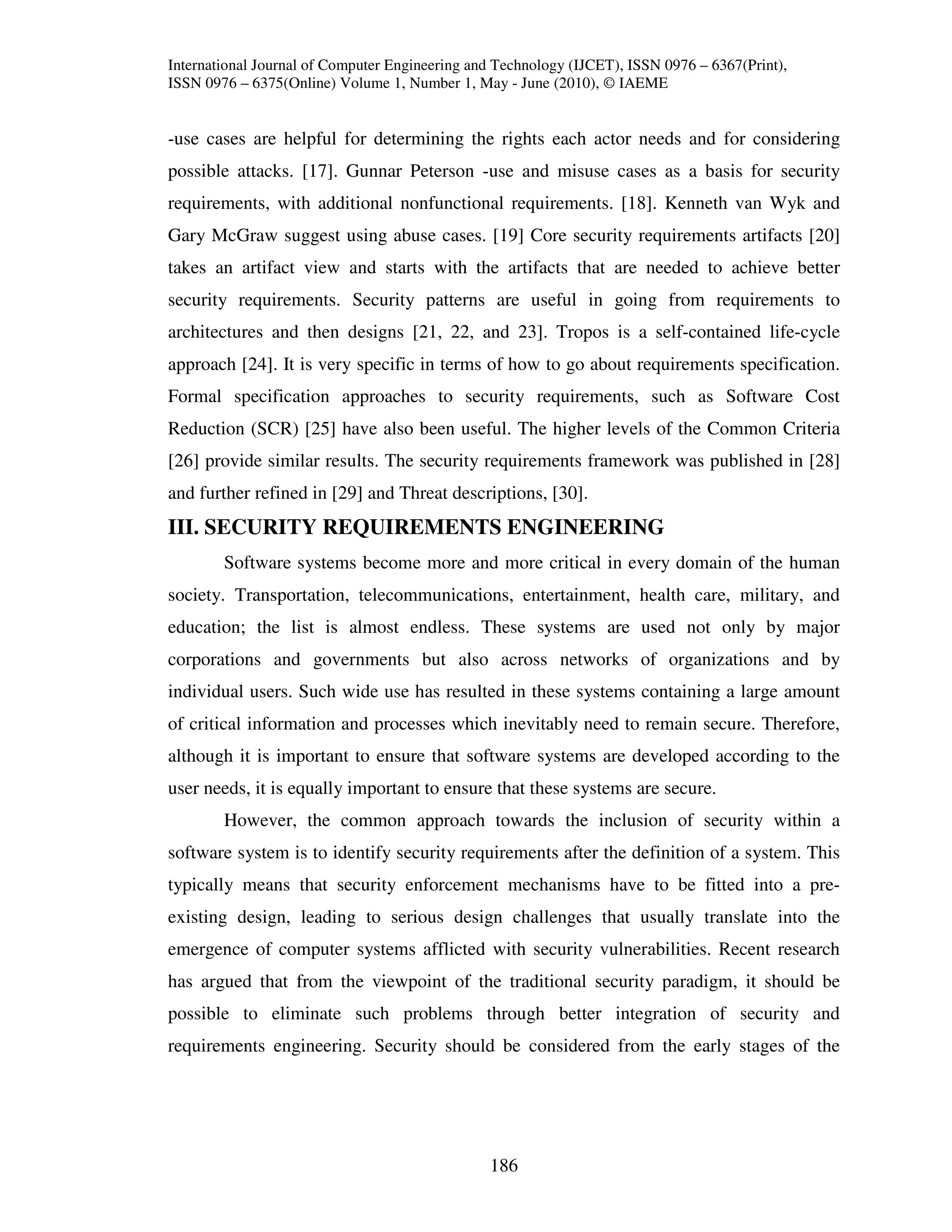 A model based security requirements engineering framework | PDF