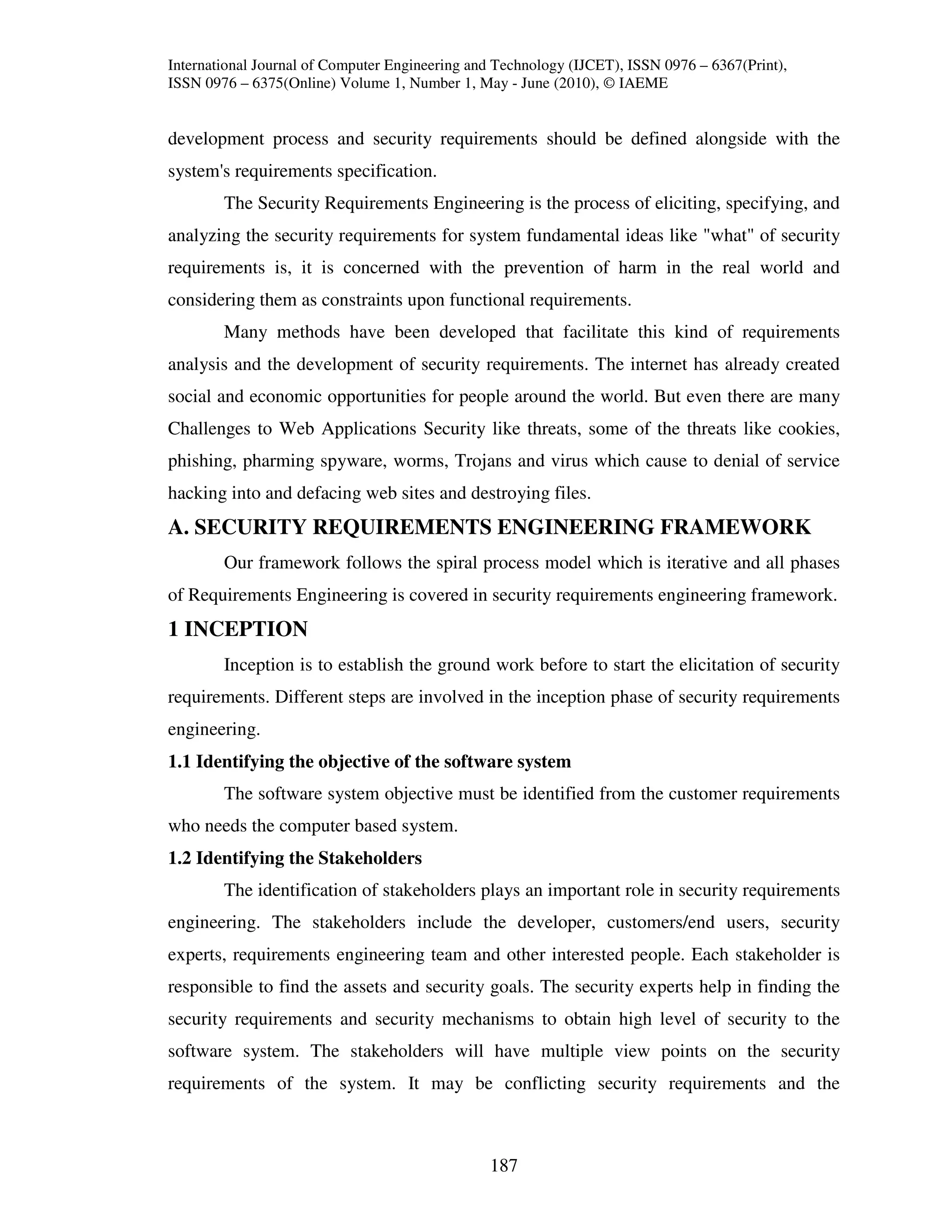 A model based security requirements engineering framework | PDF