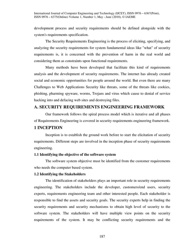 A model based security requirements engineering framework | PDF
