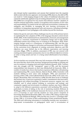 A Model For Implementing Problem-Based Language Learning Experiences ...