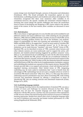 A Model For Implementing Problem-Based Language Learning Experiences From A Seven-Year Journey | PDF