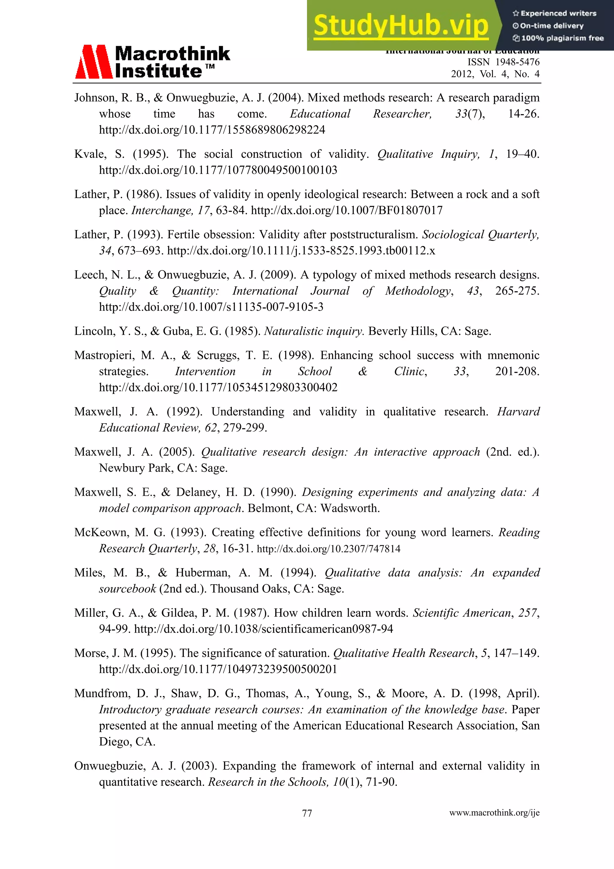 A Model For Presenting Threats To Legitimation At The Planning And ...