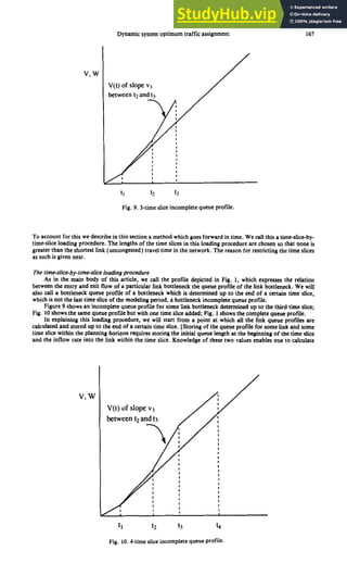 A Model For The Dynamic System Optimum Traffic Assignment Problem | PDF