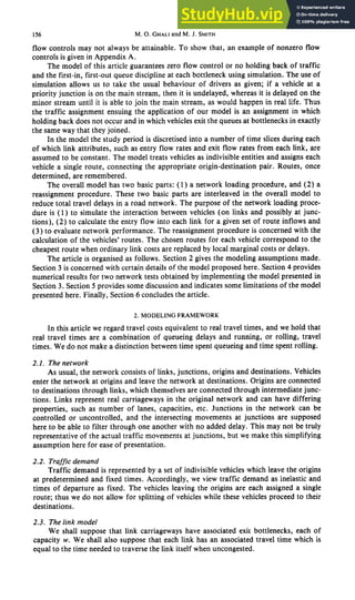 A Model For The Dynamic System Optimum Traffic Assignment Problem | PDF