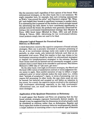 A Model Of Brand Awareness And Brand Attitude Advertising Strategies | PDF