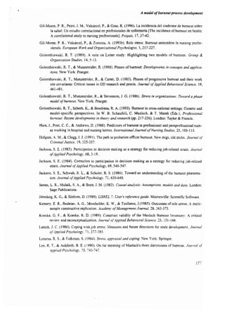 A model of burnout process gil monte | PDF