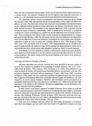 A model of burnout process gil monte | PDF