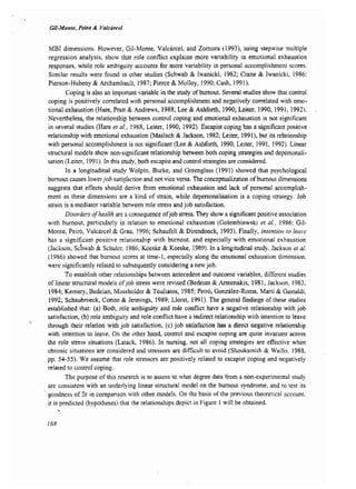 A model of burnout process gil monte | PDF