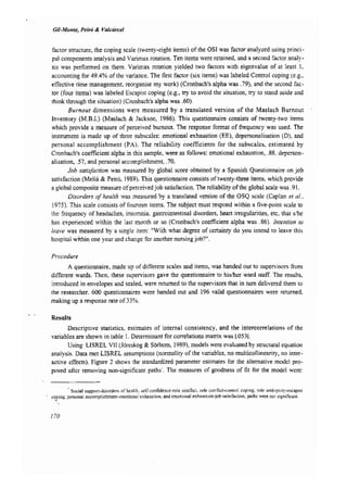 A model of burnout process gil monte | PDF