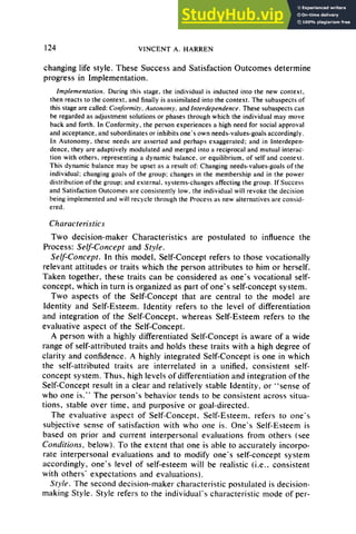 A Model Of Career Decision Making For College Students | PDF