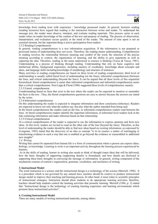 A model of creating instructional materials based on the school | PDF ...