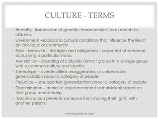 A model of culture | PPT