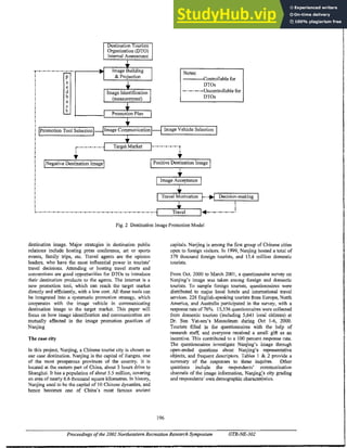 A Model Of Destination Image Promotion With A Case Study Of Nanjing | PDF