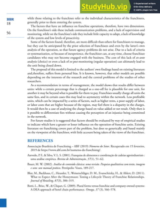 A Model Of Influential Factors In Franchise Operations | PDF