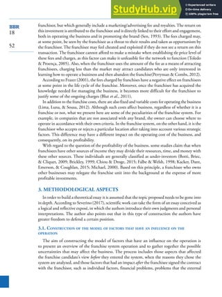 A Model Of Influential Factors In Franchise Operations | PDF