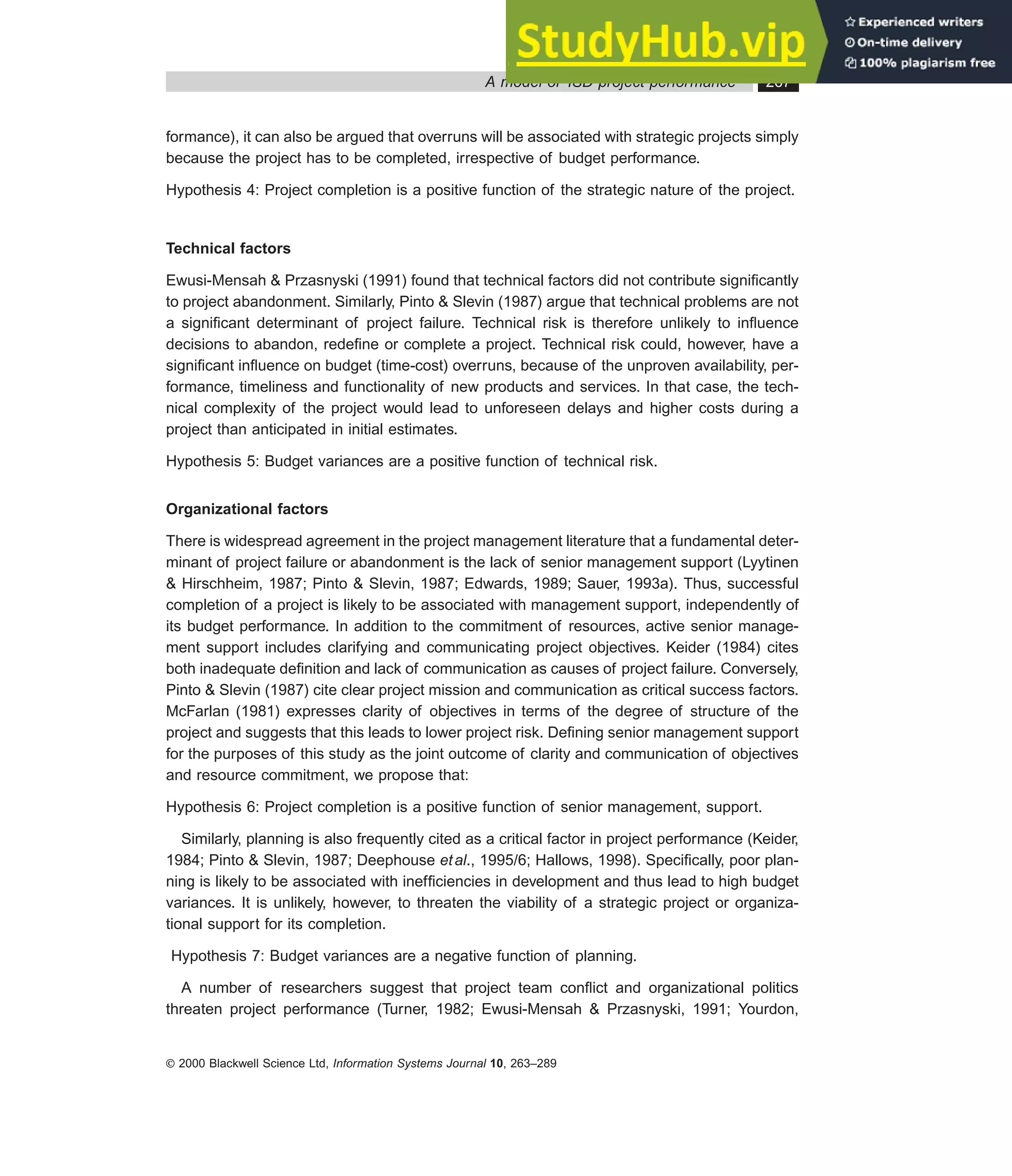 A Model Of Information Systems Development Project Performance | PDF