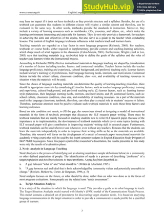 A Model Of Research Paper Writing Instructional Materials For Academic ...