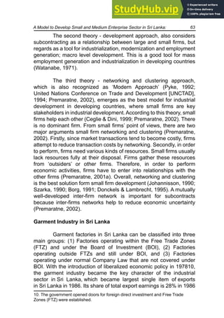 A Model To Develop Small And Medium Enterprise Sector In Sri Lanka ...