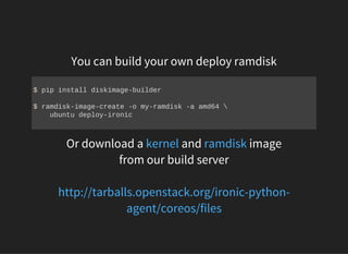 Ironic - A modern approach to machine deployment | PPT