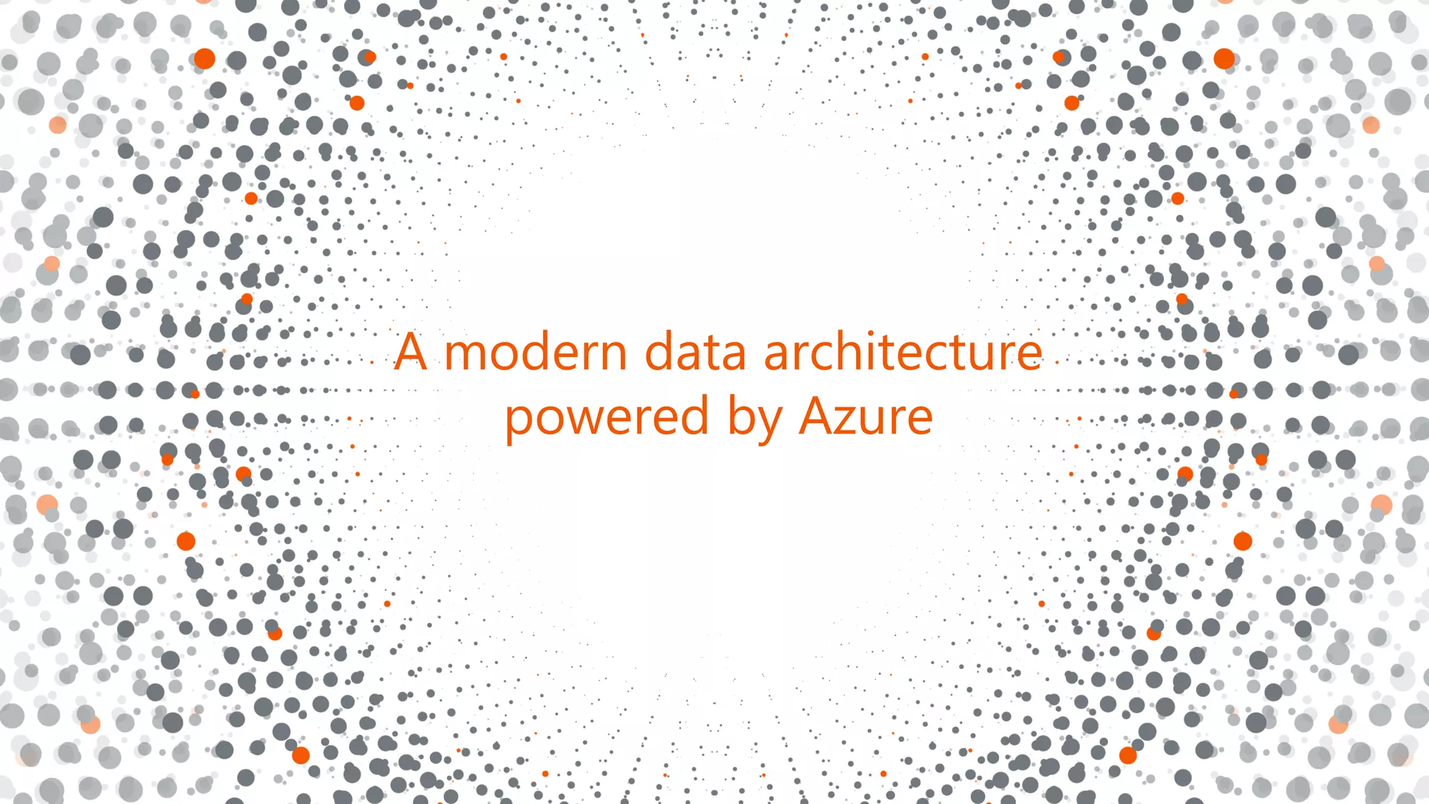 A Modern Data Architecture in Azure, presented by Armand van Oijen (Kadenza) at #BIDASUMMIT | PDF