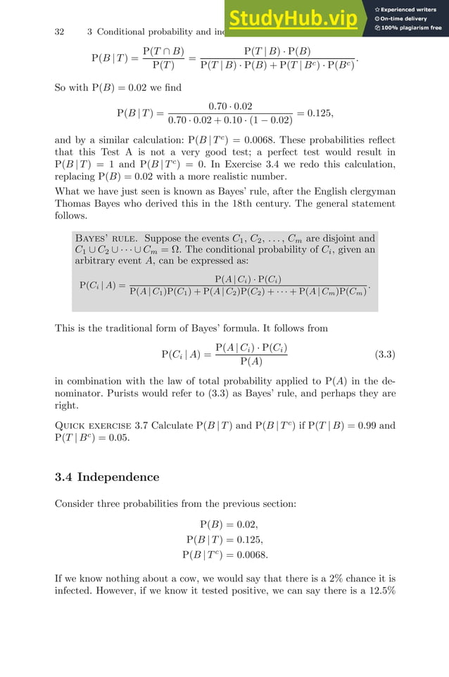 A Modern Introduction To Probability And Statistics Understanding Why And How With 120 Figures ...